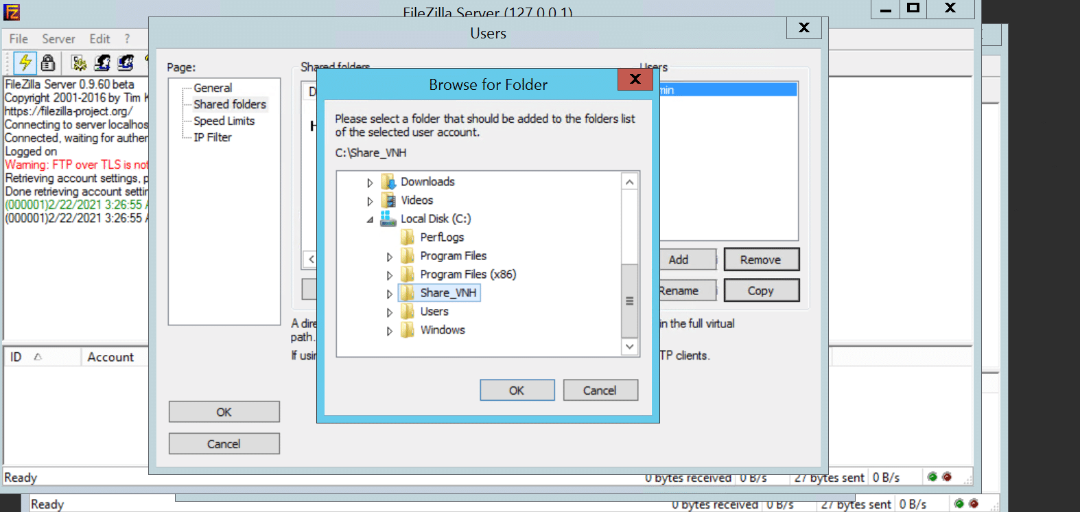 Hướng Dẫn Thiết Lập FTP Server Bằng Filezilla Windows - VinaHost